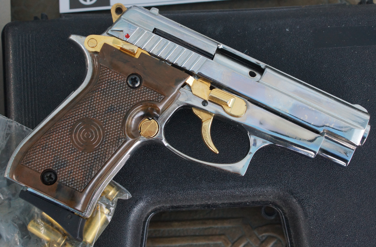 SIG Sauer P229 Replica 9mm Blank Firing Pistol Black Gold Ekol P.29 9mm ...