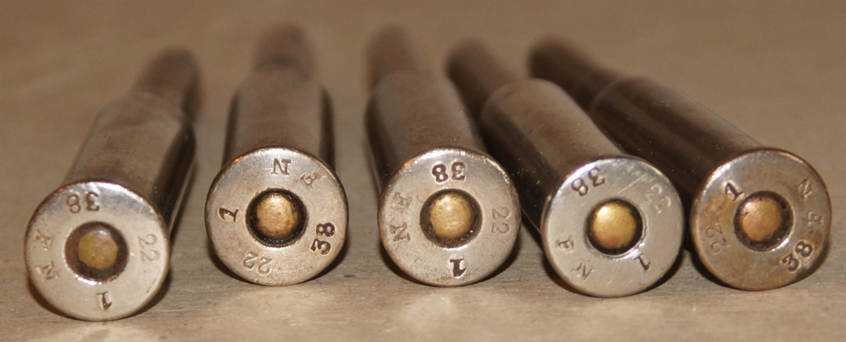 Ww2 1938 Fn 6.5 X 53r Cupro Nickel Dutch Ammo In Original Clip 6.5 X ...
