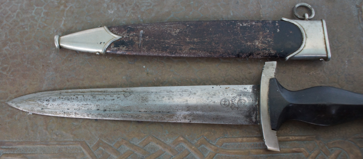 Rzm 807/65 Original Rzm 807/36 German Ss Dagger Ww2 W/ Sheath For Sale ...