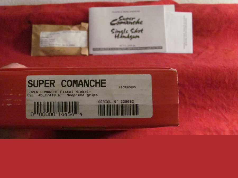 Super Comanche .45 L. C./ .410 Super Comanche Single Shot .45 L.C./.410 ...