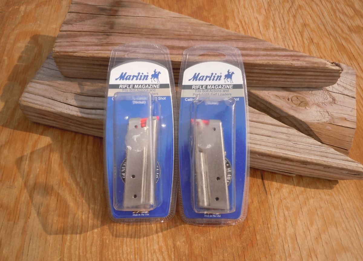Two Factory Marlin 10rd .22lr Nickeled Rifle Magazines 795 795ss Xt-22 ...