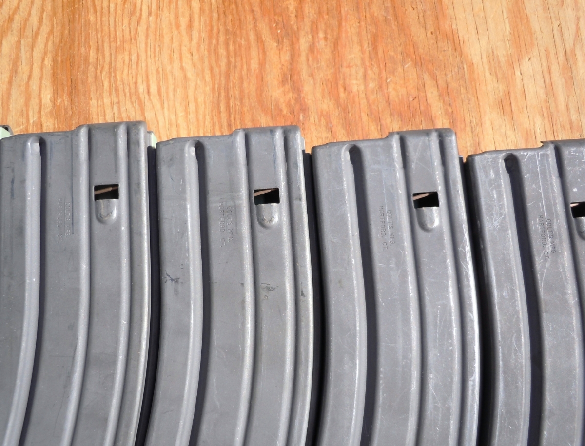 6 Factory Colt AR-15 AR15 M4 30rd 5.56mm Green Follower Mags Magazines ...