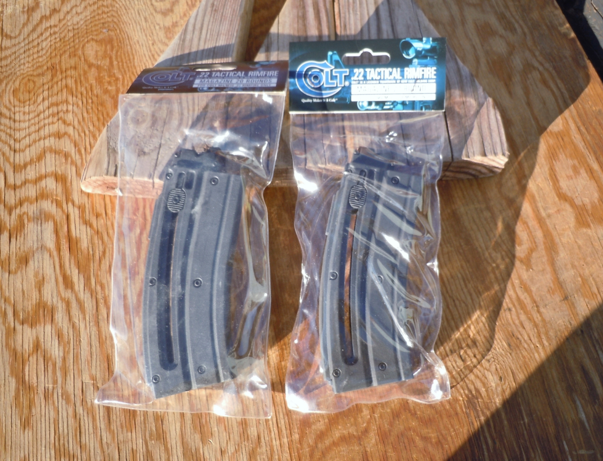 2 Colt Magazines Colt AR-15 .22 Tactical Rimfire .22 Long Rifle 20 ...