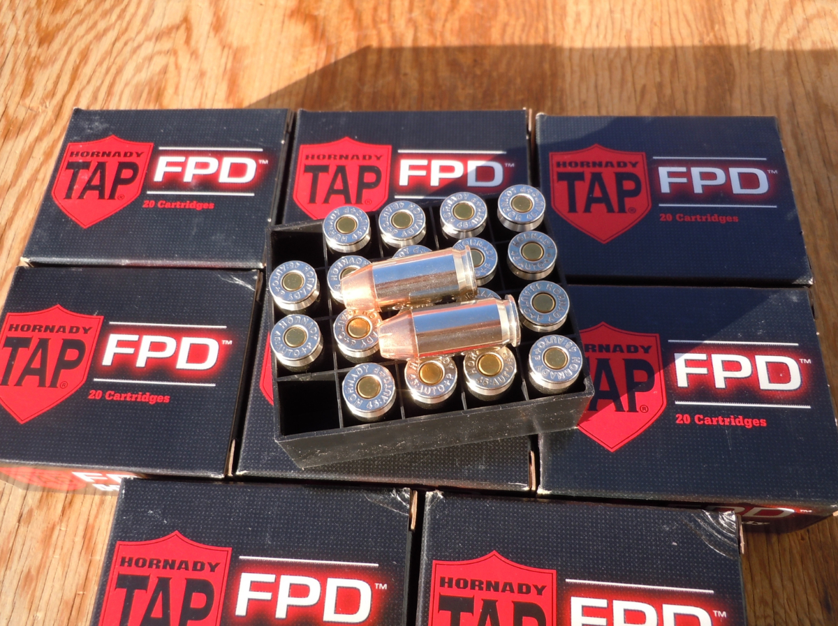 180 Rounds Hornady TAP FPD .45 Auto 45ACP+P 200gr HP Factory Ammunition ...