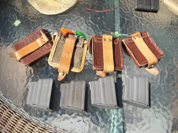 4 Czech Vz52 Magazines With Czech Ammo Pouches For Sale at GunAuction ...
