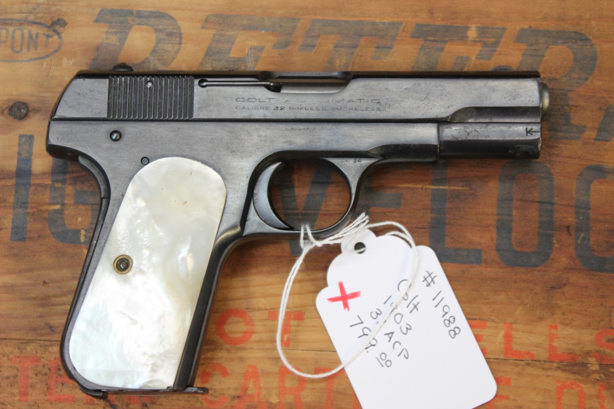 Colts Manufacturing Company 1903 In 32 Acp .32 Auto (7.65 Browning) For ...
