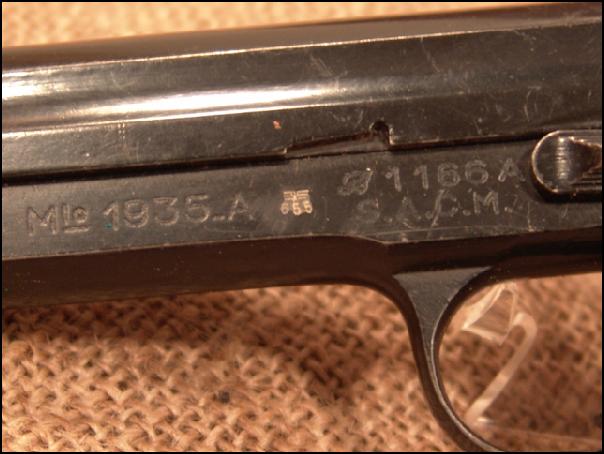 SACM - M1935a b1166a french CAPTURE pistol W PAPERS - Picture 3