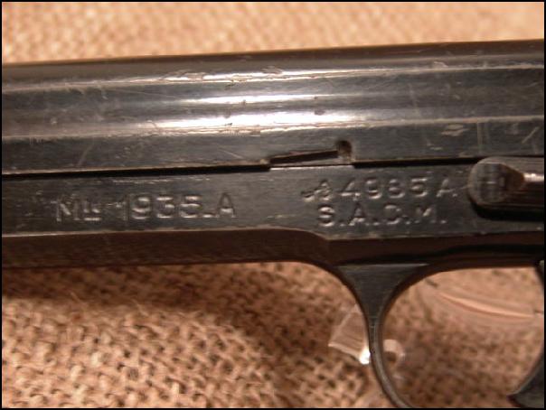 SACM - M1935a 4985a pre wwii french military pistol - Picture 3
