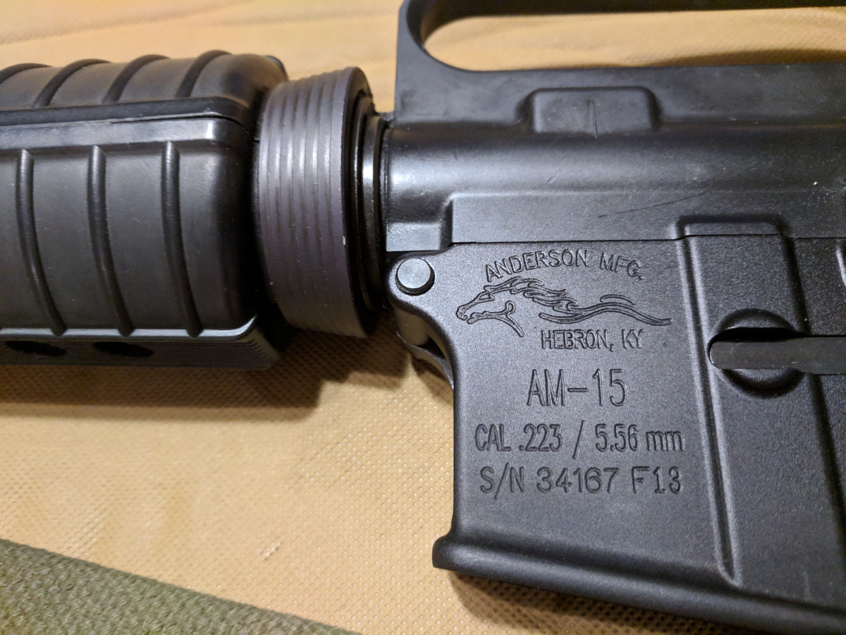 ANDERSON AR15, STAINLESS HEAVY BARREL,, A2 STYLE WITH WEIGHTED BUTSTOCK