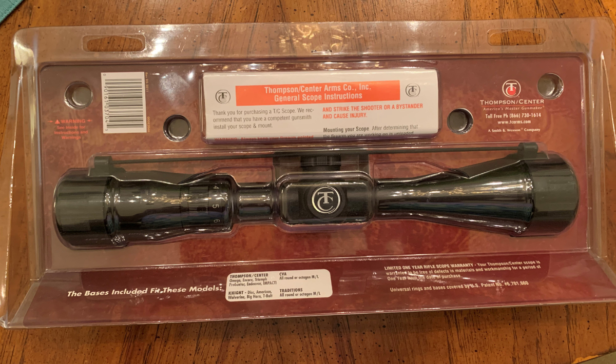 Thompson Center Arms Thompson Center T/C 9948 Muzzleloader Scope Kit ...