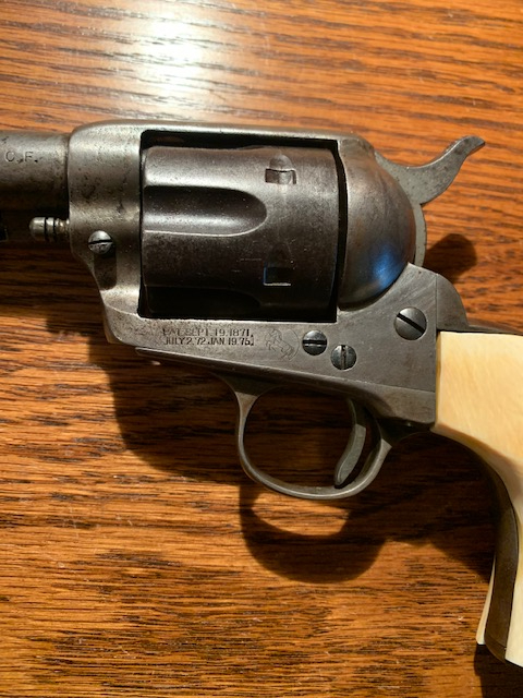 Antique Colt 1871 SAA .38 W. C. F. Cal Revolver MFD 1902 .38 Special ...