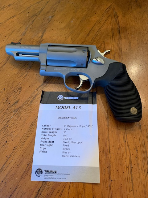 Taurus Judge 45/410 Revolver 3" Barrel - New in Box .45 ACP 17239012 ...