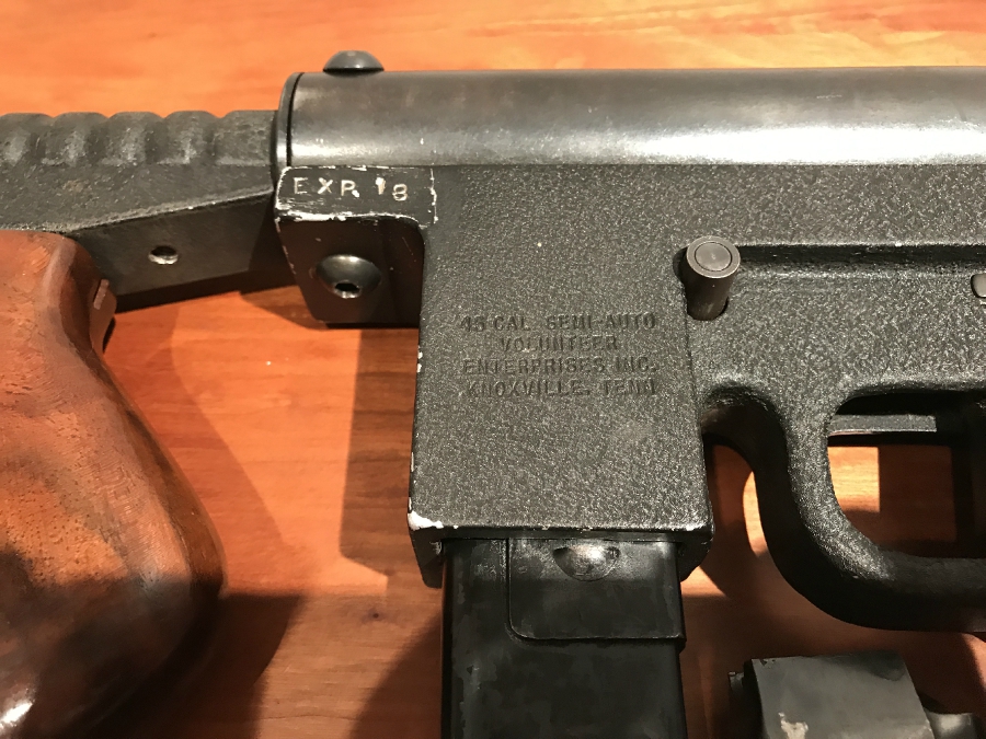 Volunteer Arms Semi Auto Open Bolt Prototype #18 .45 Acp For Sale at ...