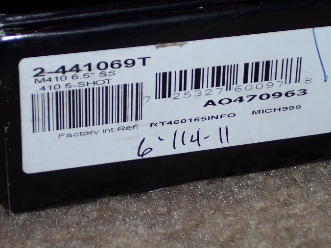 Taurus International Mfg. Co. Taurus M410 Judge 6.5"/Ss .45colt .410 ...