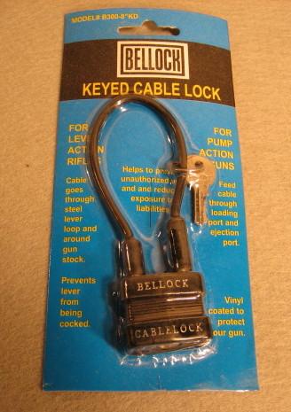 Unused In Orig. Pkg. Keyed Cable Lock Mfg. Bellock For Sale at ...
