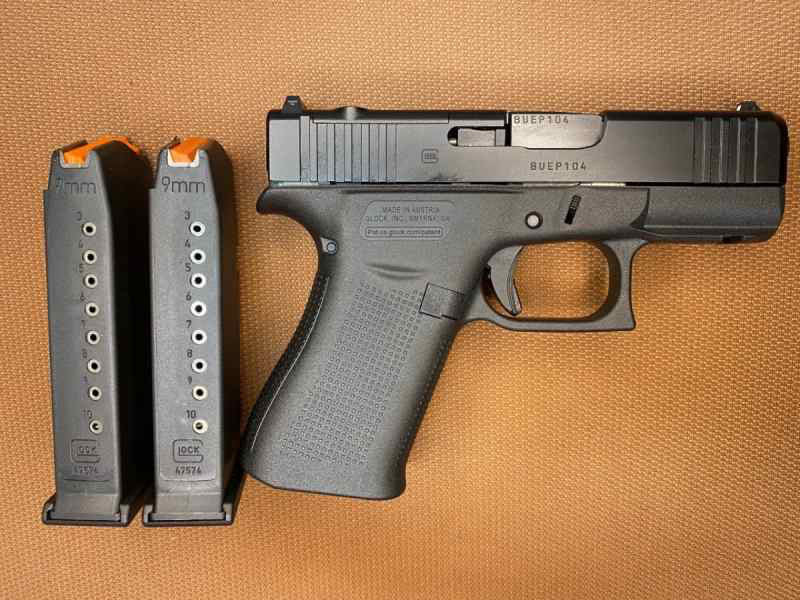 Glock G43x Mos W/ Front Rail For Sale at GunAuction.com - 17236918
