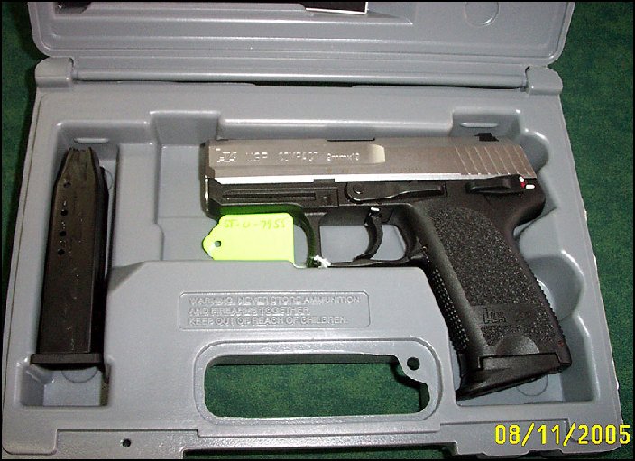 Heckler & Koch Usp Compact, Stainless, 9mm For Sale at GunAuction.com ...