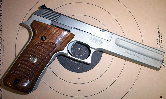 Smith & Wesson - S&W model 622, stainless 22LR, 6