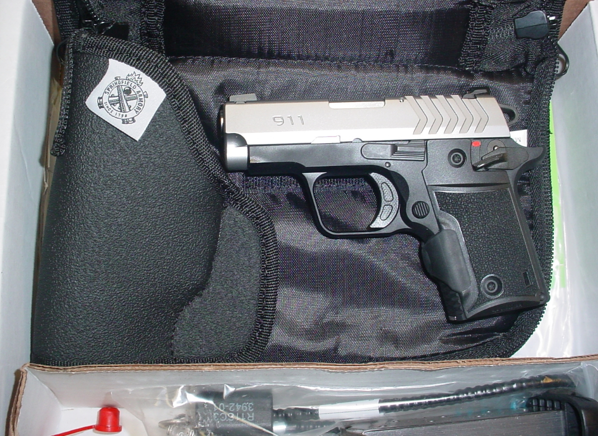 Springfield Model 911 380 Cal Stainless With Green Lazer .380 Acp For ...