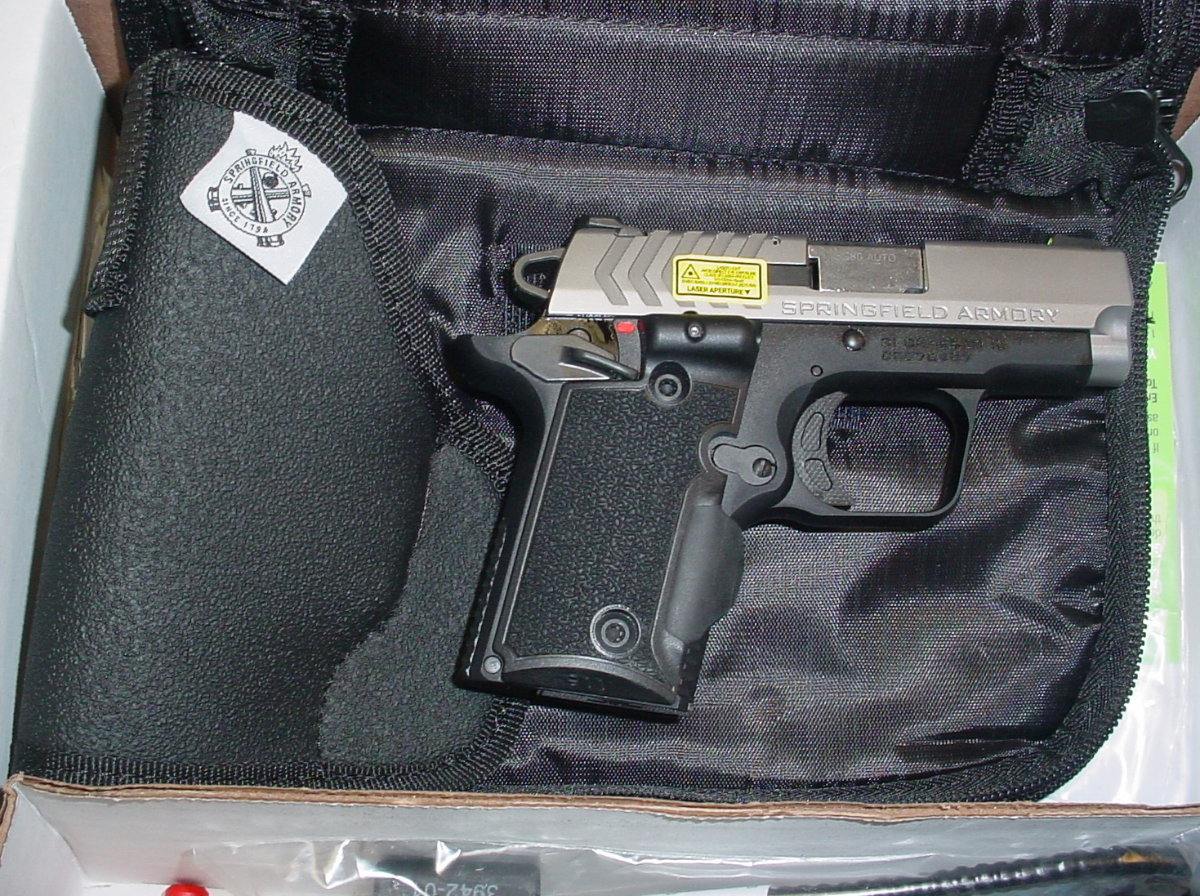 Springfield MODEL 911 STAINLESS 380 ACP PISTOL WITH VERIDIAN GREEN ...