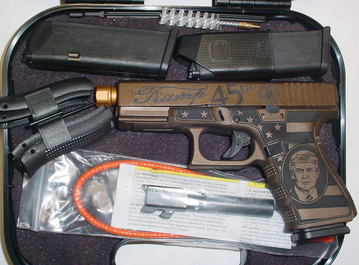 Glock Model 19 9mm Donald Trump Ltd Edition Pistol 9mm Luger For Sale ...