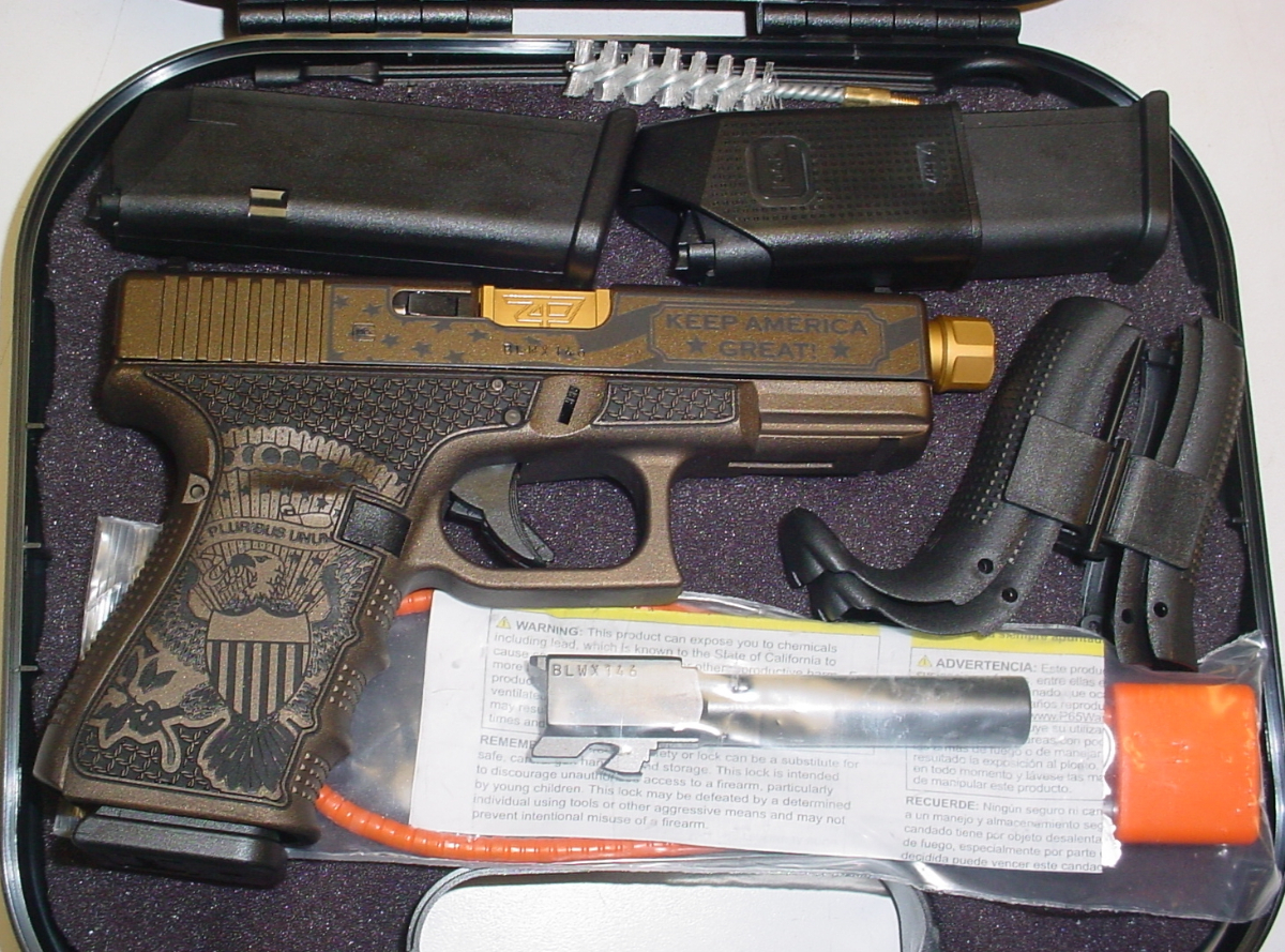 Glock Model 19 9mm Donald Trump Ltd Edition Pistol 9mm Luger For Sale ...
