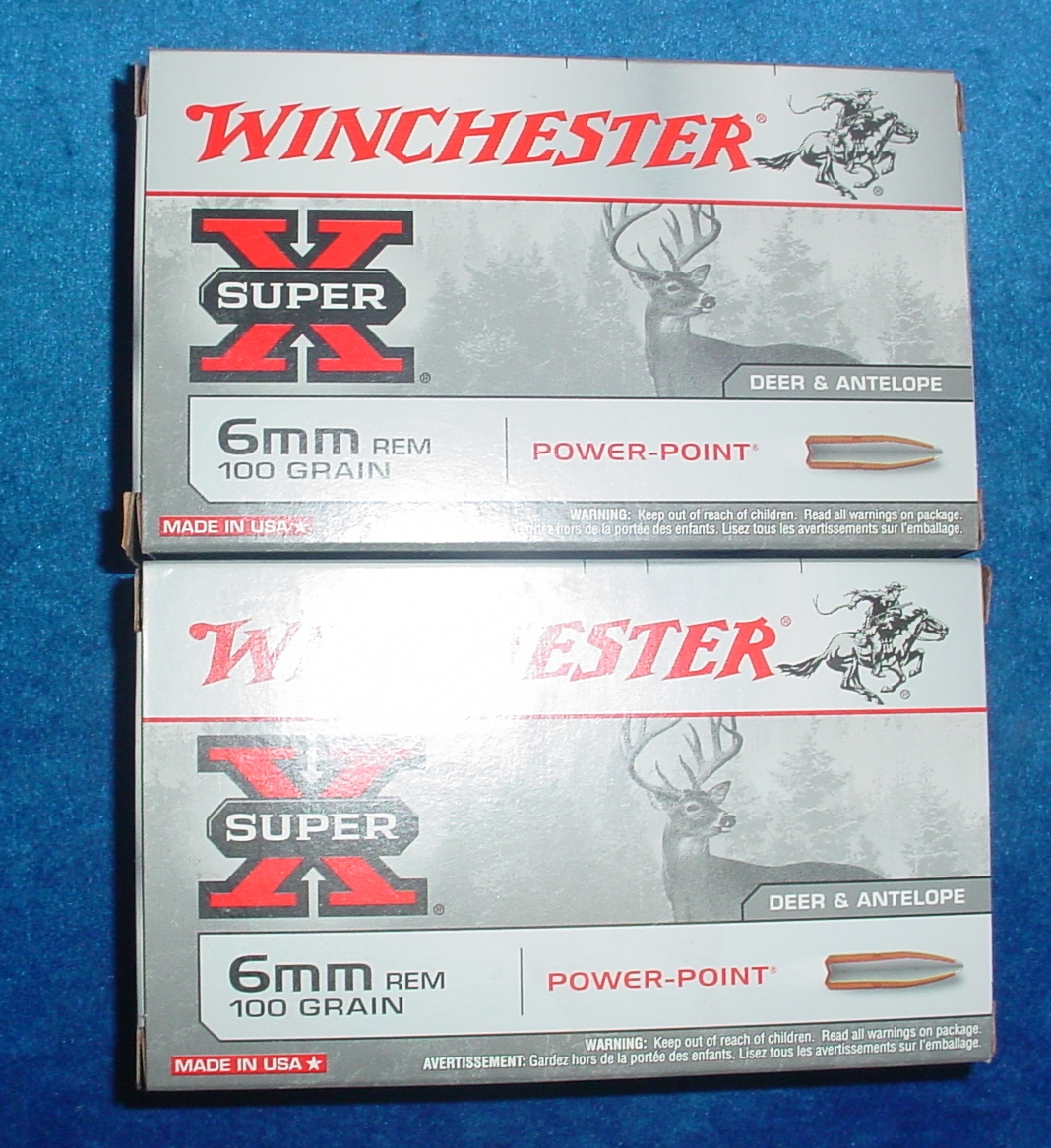 WINCHESTER 6MM 100 GR POWER POINT AMMO 2 BOXES 17176335 - GunAuction.com