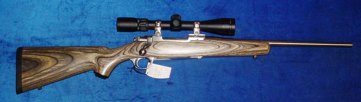 Ruger Model M77 Hawkeye Compact Stainless Laminated Bolt Action Rifle ...