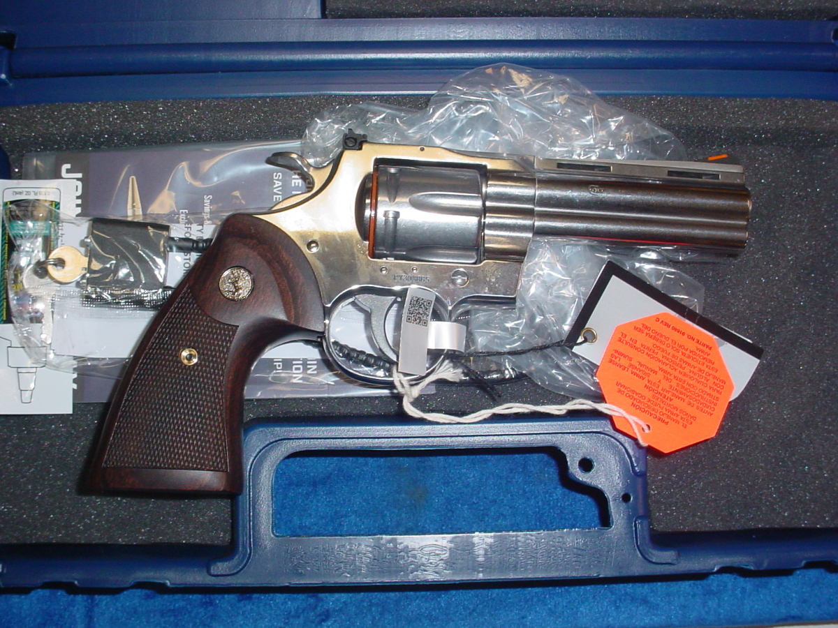 Colt PYTHON STAINLESS 357 MAGNUM 4 INCH REVOLVER .357 Magnum 17262830 ...