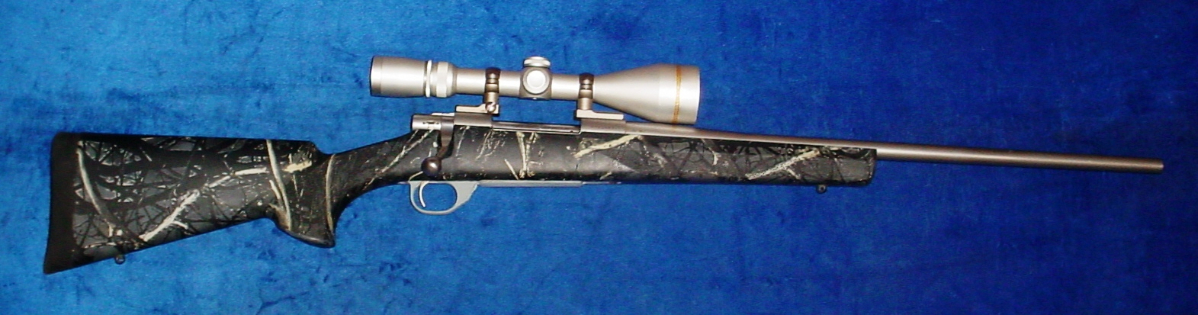 HOWA MODEL 1500 3006 STAINLESS CAMO BOLT RIFLE WITH LEUPOLD 3.5X10X50 ...