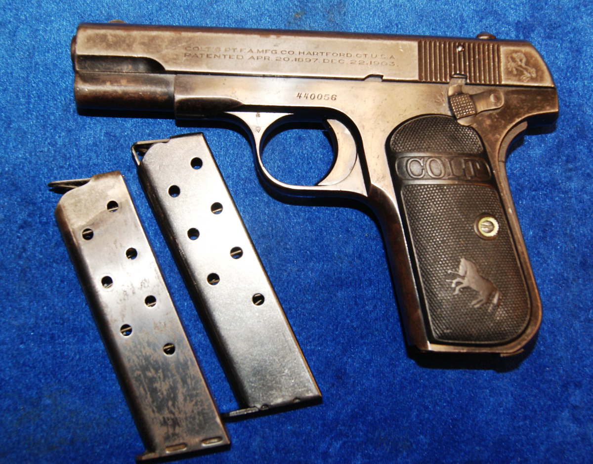 Colt Model 1903 32 Acp Hammerless Semi Auto Pistol .32 Auto (7.65 ...