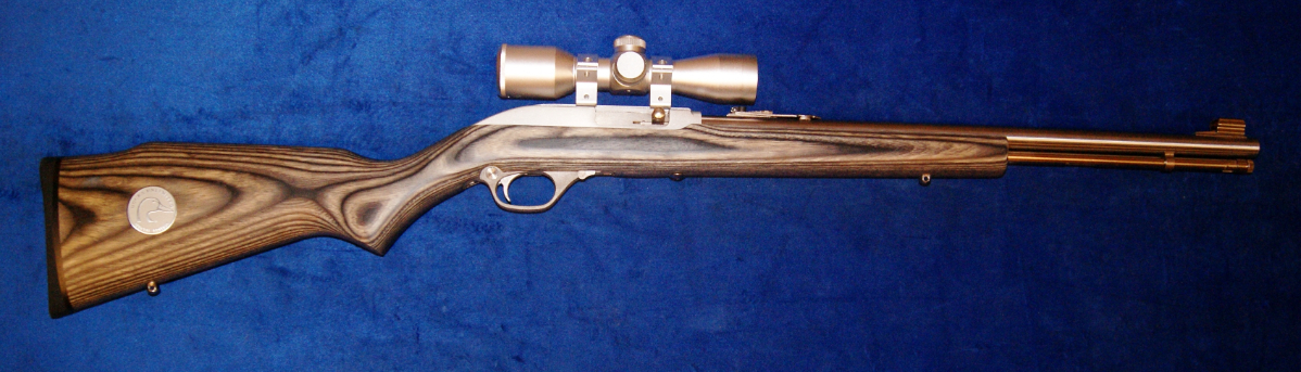 Marlin MODEL 60SS STAINLESS 22LR WITH GREY LMINATED WOOD STOCK AND ...