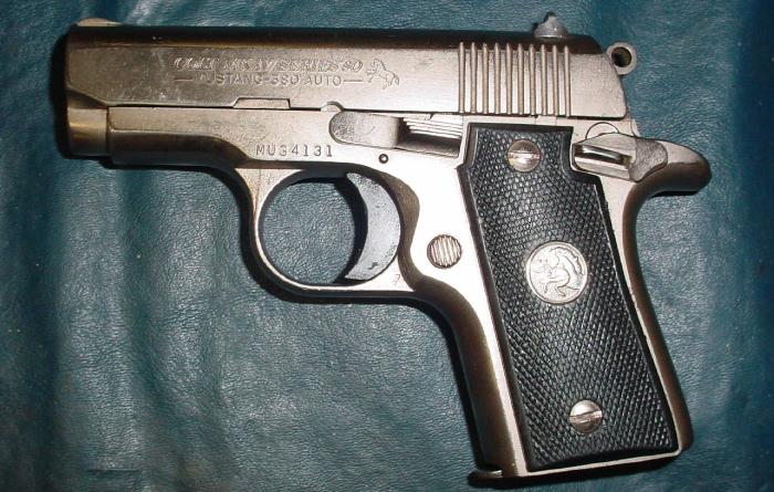 Colt MUSTANG 380 CAL NICKEL FINISH **LOOK**