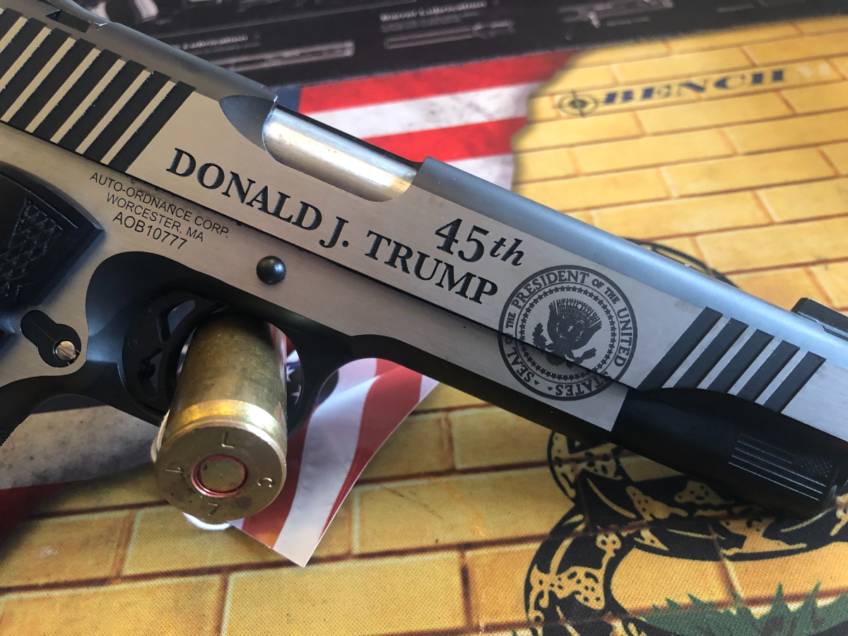 Auto-Ordnance Auto Ordnance 1911 A1 45th President "Trump" Handgun .45 ...