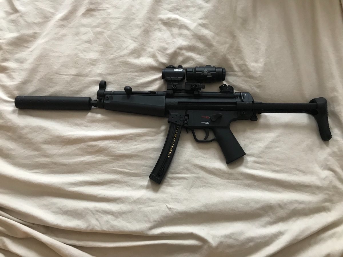 Heckler & Koch Mp5 A5 22lr Tactical Rimfire Rifle W/ Red Dot .22 Lr For ...