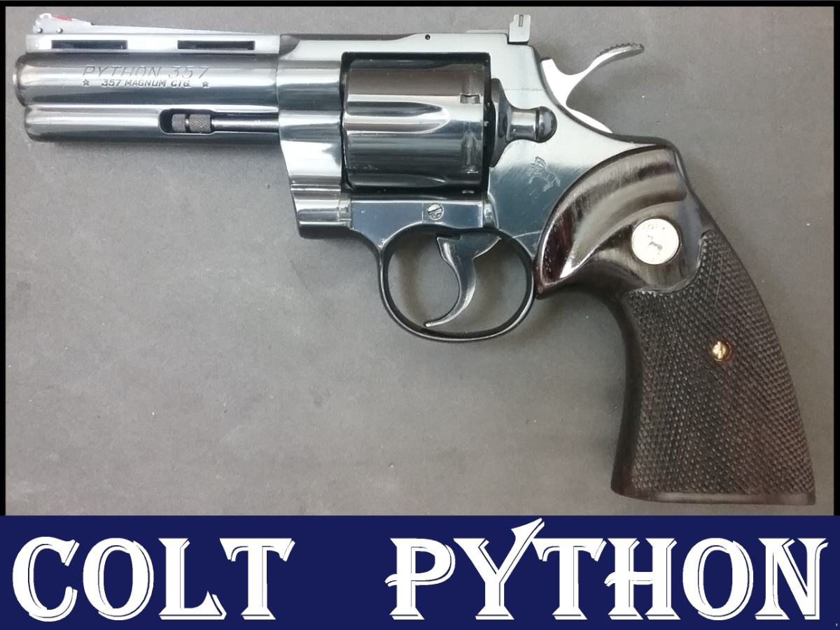 Colt Python Model I3640, Blue 4" 6-Shot Sa/Da Double Action Revolver ...
