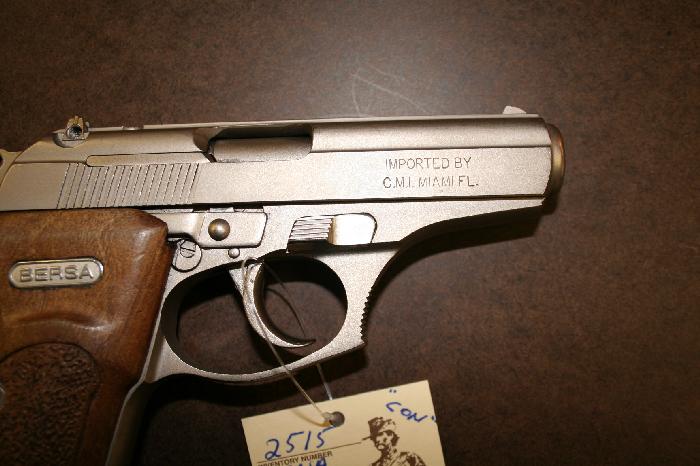 Bersa Model 83 In 380 Cal In Satin Nickel,Double Action,Six Shot,3 1/2 ...