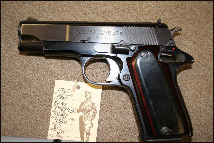 Star Model Pd-45 Acp 6 Shot Single Action 4"Barrel Blue Adj Sights ...