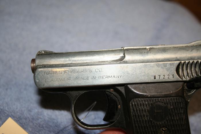 Hawes Firearms Co.25 Auto Pistol One Five Round Mag Made In Germany"Lk ...