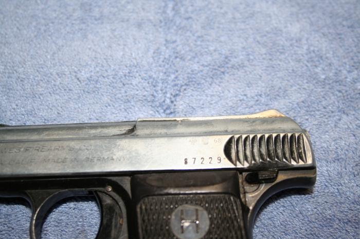 Hawes Firearms Co.25 Auto Pistol One Five Round Mag Made In Germany"Lk ...