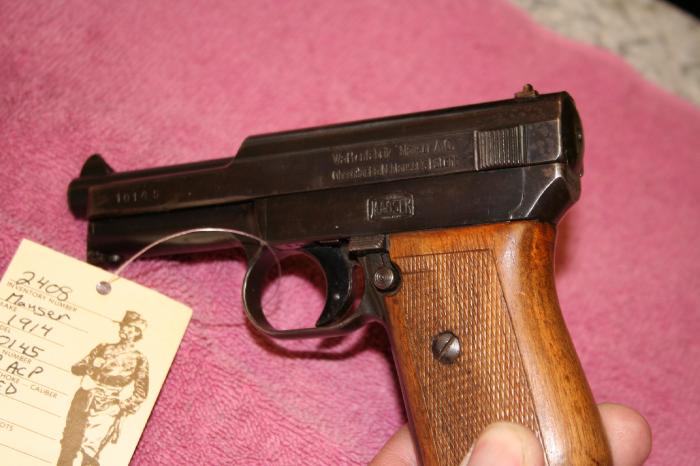 Mauser 1914 32 Acp Pistol Waffenfabrik Mauser A.C Oberndorf A N.Mauser ...