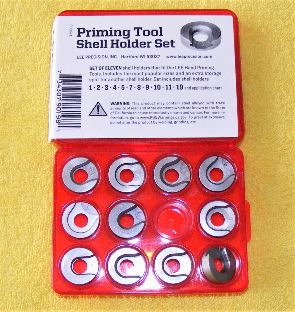 LEE AUTO PRIME/Priming Tool Shell Holder Set in Red Storage Box ...