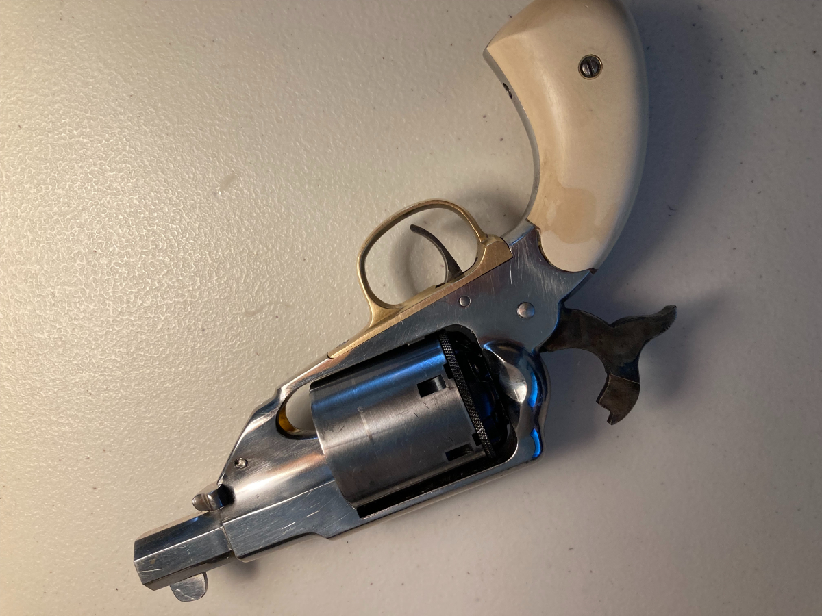Remington Stainless Steel 1858 Black Powder Revolver 2" .38 /357 Cal ...