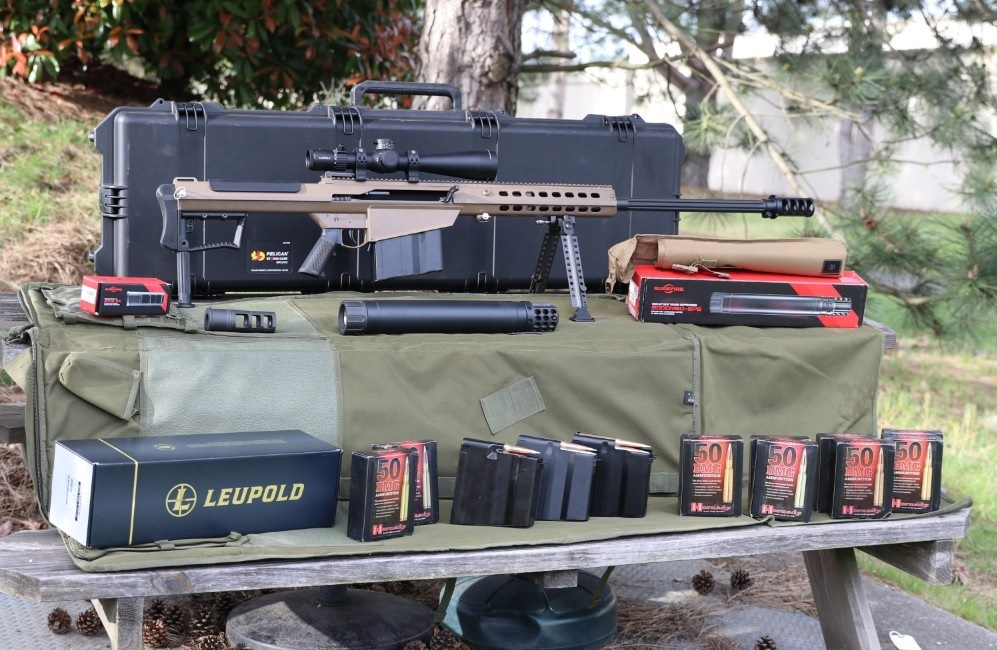 Brand New Barrett M107a1 With Socom50-Sps And Leupold Mark 5 .50 Bmg ...