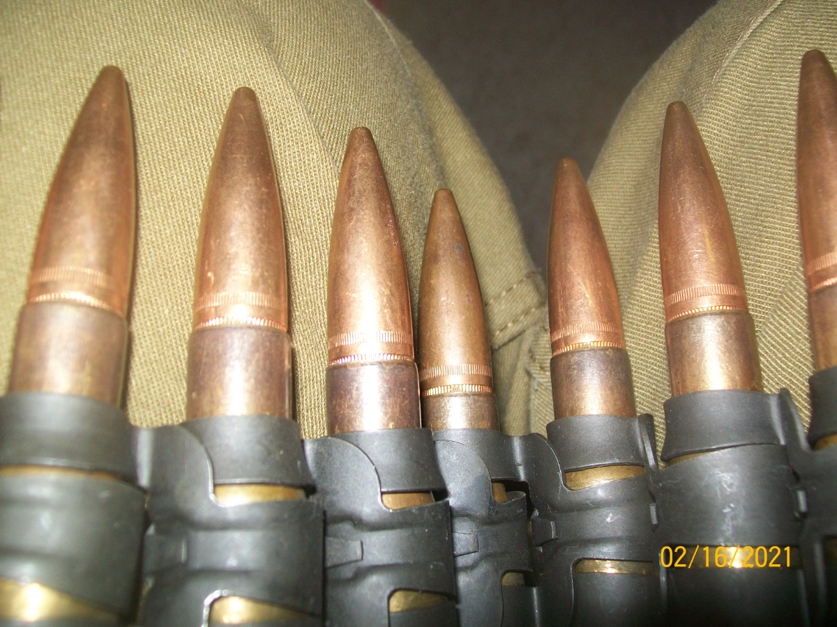 Tnw 50 Cal Bmg Fmj With Links For The M-2 (Ma Duece) Quantity-85 Rounds ...