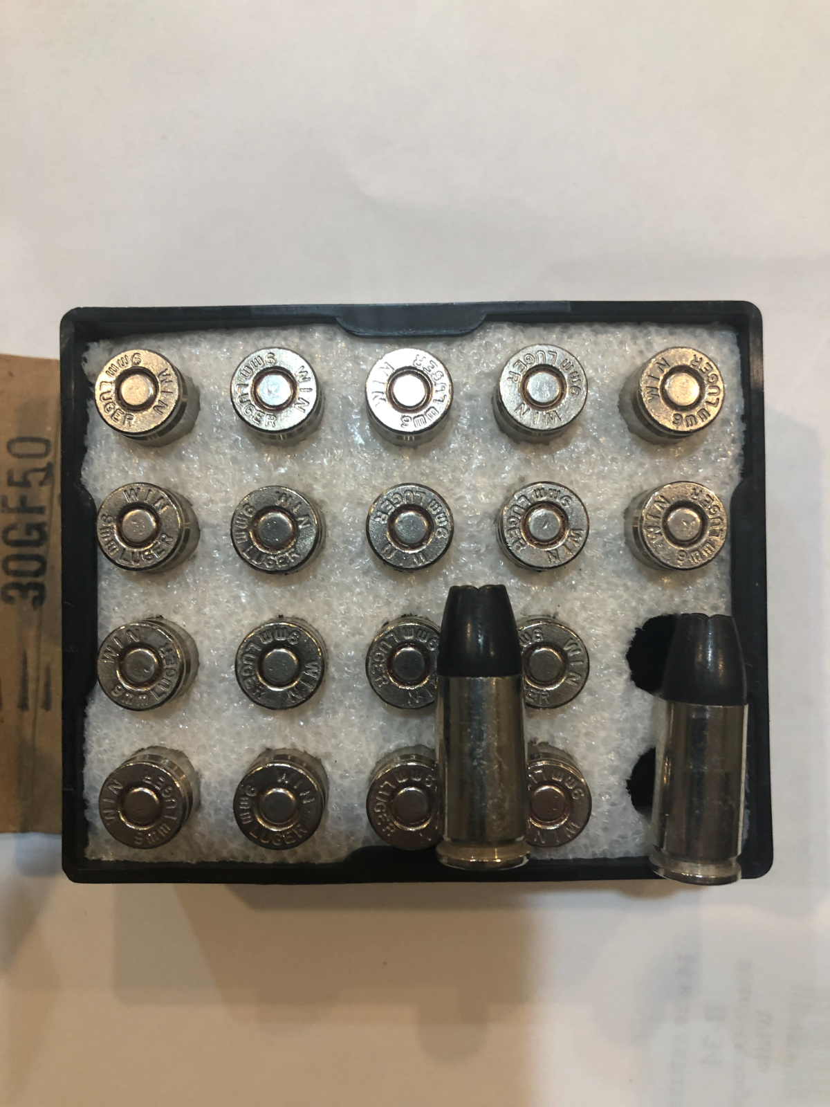 Winchester Black Talon 9mm 147 Gr. Sxt Ammo (Box Of 20) 9mm Luger For ...