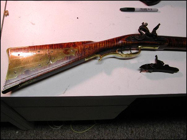 Custom .54 Cal Flintlock Rifle By Sandy Allan For Sale at GunAuction ...