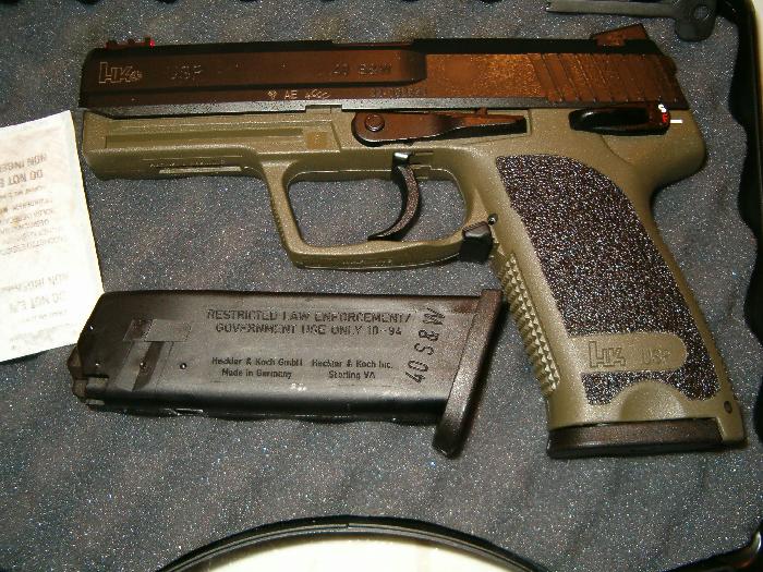 Heckler & Koch Heckler And Koch Hk H&K .40 S&W Od Green Usp For Sale at ...