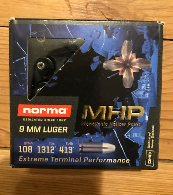 Norma Precision Norma 9mm 108gr MHP - 40 Rounds