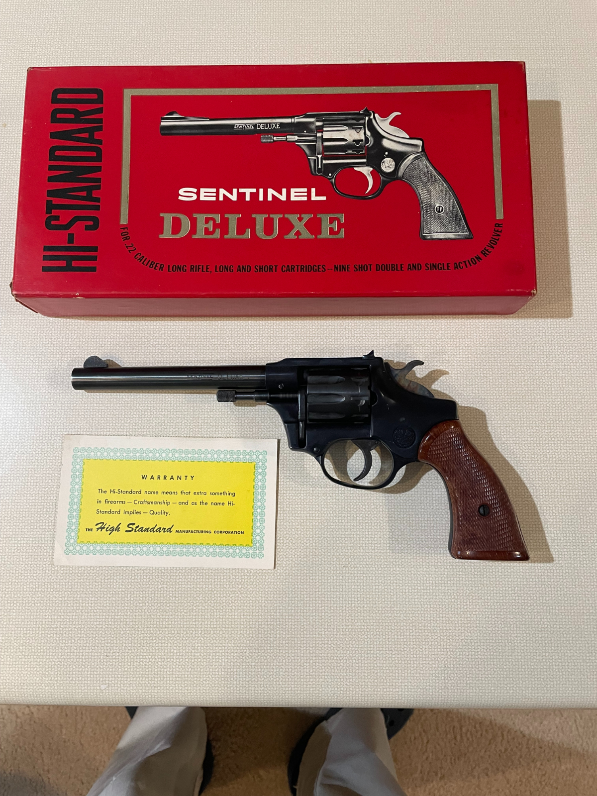 High Standard Hi-Standard Sentinel Deluxe .22 Caliber Long Rifle, Nine ...
